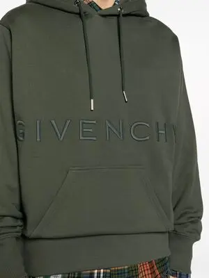 Givenchy 4g-embroidered Cotton Hoodie
