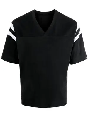 Givenchy Panelled V-neck Cotton T-shirt