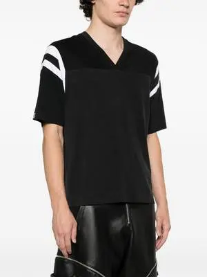 Givenchy Panelled V-neck Cotton T-shirt