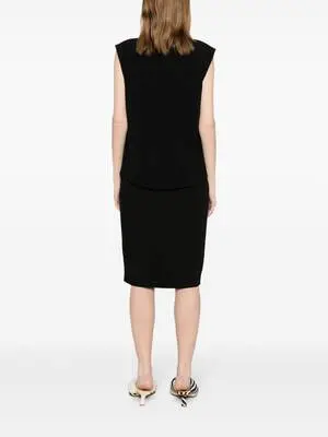 STYLAND Sleeveless Crepe Blouse