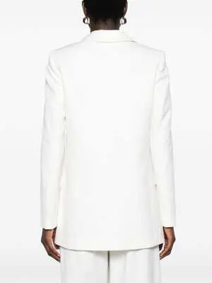 NISSA Floral-appliqué Single-breasted Blazer