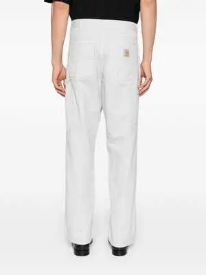 Carhartt Work In Progress Single Knee Straight-leg Trousers - Grey