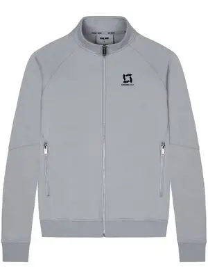 TEAM WANG DESIGN Logo-print Zipped Track Jacket - Grey