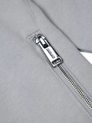 TEAM WANG DESIGN Logo-print Zipped Track Jacket - Grey