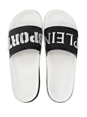 PLEIN SPORT Logo-print Slides
