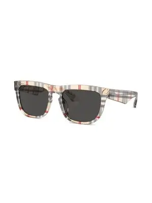 Burberry Vintage Check Square-frame Sunglasses - Neutrals