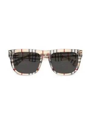 Burberry Vintage Check Square-frame Sunglasses - Neutrals