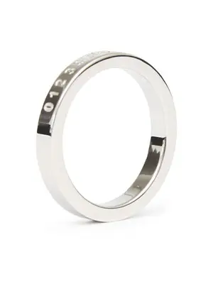 MAISON MARGIELA Engraved Ring - Silver