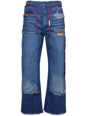 Marni Logo-patch Cotton Jeans