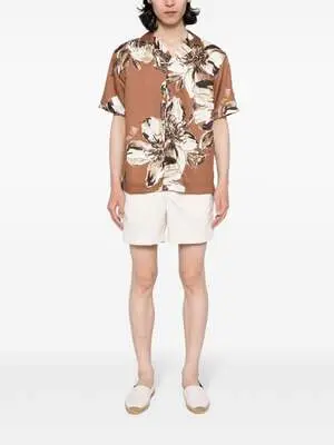 CHE Elasticated-waist Swim Shorts - Neutrals