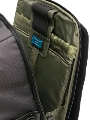 PIQUADRO Logo-plaque Panelled Backpack