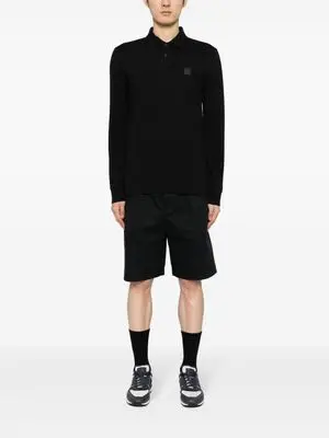 BOSS Logo-appliqué Long-sleeved Polo Shirt