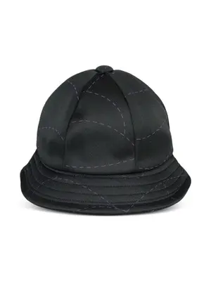Needles Bermuda Embroidered-logo Bucket Hat - Black
