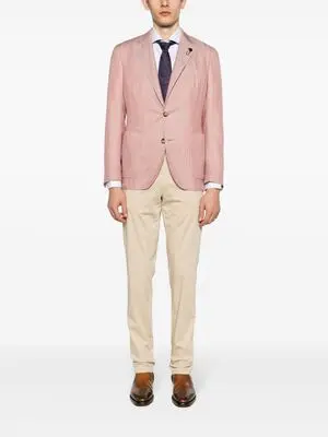 LARDINI Paris Slim-leg Chino Trousers - Neutrals