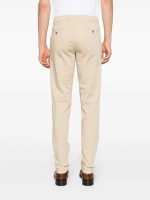 LARDINI Paris Slim-leg Chino Trousers - Neutrals