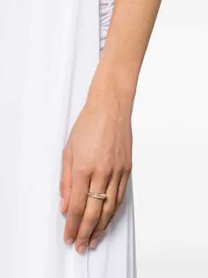 Lizzie Mandler Diamond Crescent Ring - Gold