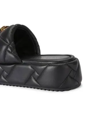 Kurt Geiger Kensington Puff Leather Flatform Sandals