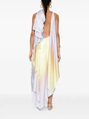 Zimmermann Harmony Asymmetric Midi Dress