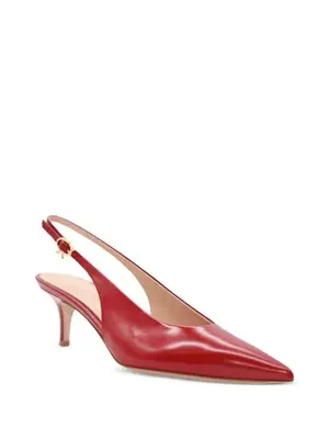 GIANVITO ROSSI Leather Slingback Pumps