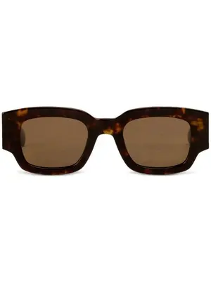 Ami 75001 Tortoiseshell-effect Sunglasses - Brown