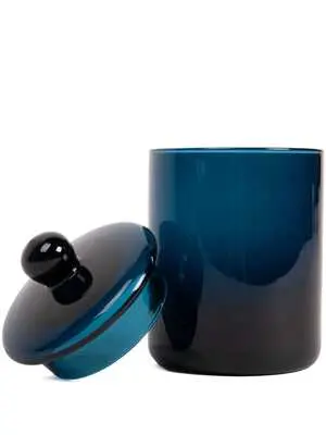 XLBOOM Large Mika Glass Container - Blue