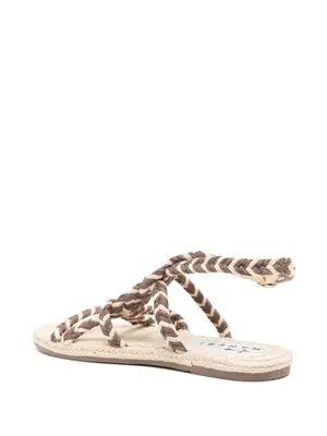 Manebí Braided-straps Espadrilles - Brown