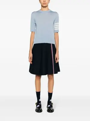 Thom Browne Merino Wool Jersey Stitch 4-bar T-shirt - Blue