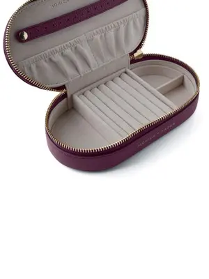 Monica Vinader Logo-stamp Leather Jewellery Box