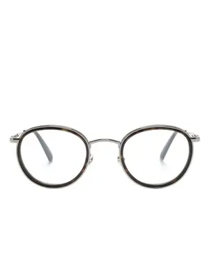 Moncler Round-frame Glasses - Brown