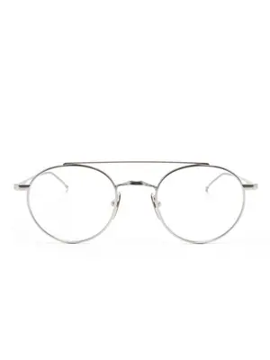 Thom Browne Round-frame Glasses - Silver