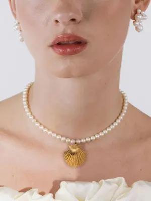 JENNIFER BEHR Siren Shell-pendant Necklace