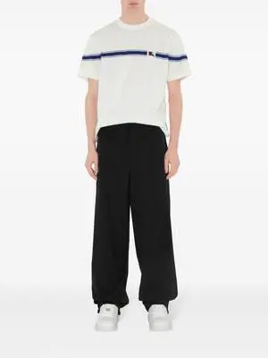 Burberry Striped-detail Cotton T-shirt
