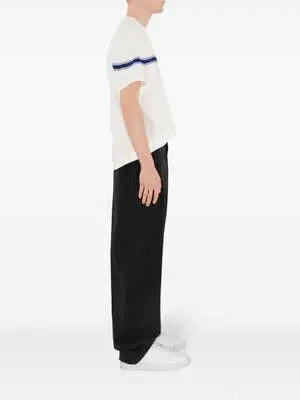 Burberry Striped-detail Cotton T-shirt