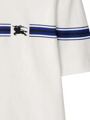 Burberry Striped-detail Cotton T-shirt