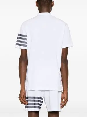 Thom Browne 4-bar Cotton Polo Shirt