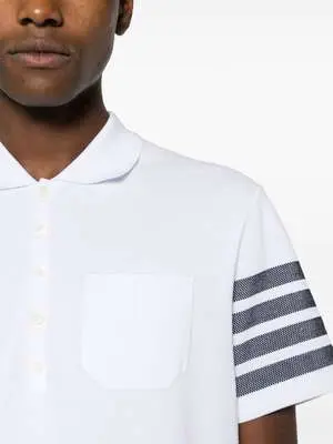 Thom Browne 4-bar Cotton Polo Shirt