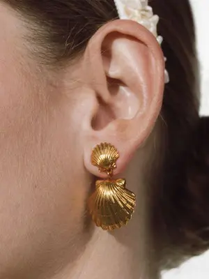 JENNIFER BEHR Caspian Shell Earrings