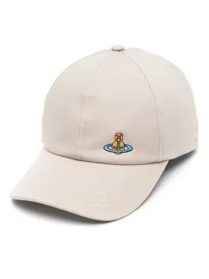 VIVIENNE WESTWOOD Vivienne Westwood Orb-Embroidery Baseball Cap Neutrals