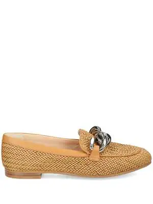 Casadei Hanoi Chain-link Loafers - Neutrals
