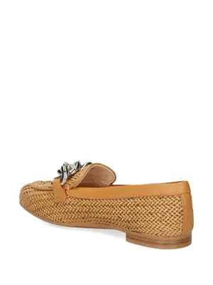 Casadei Hanoi Chain-link Loafers