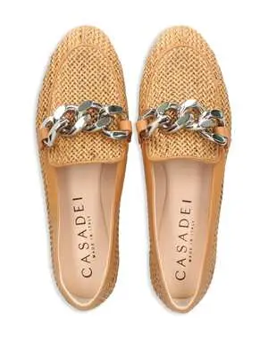 Casadei Hanoi Chain-link Loafers