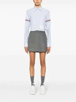 Thom Browne Pinstripe Cotton Shirt - Blue