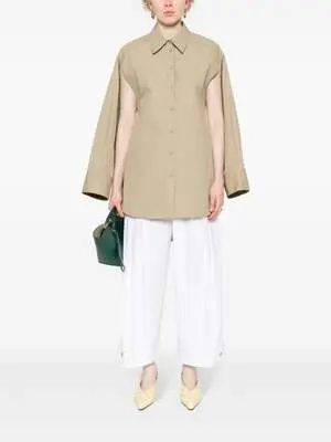 JIL SANDER Poplin Cotton Trousers