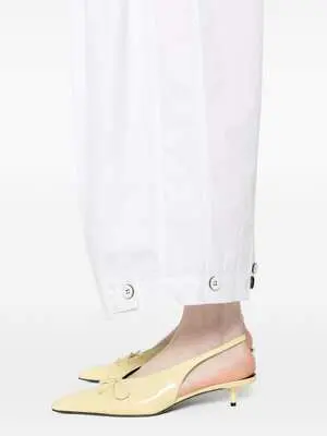 JIL SANDER Poplin Cotton Trousers