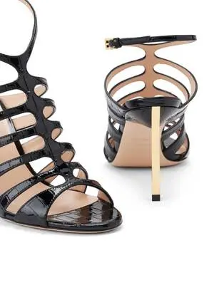 TOM FORD 85mm Crocodile-embossed Leather Sandals