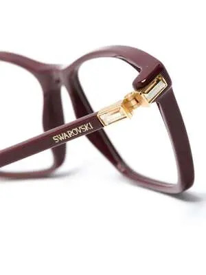 SWAROVSKI Sk2015 Rectangle-frame Glasses