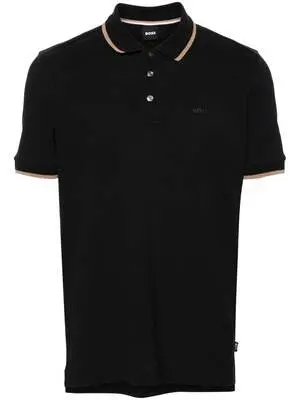 BOSS Logo-embroidered Cotton Polo Shirt