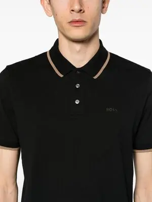BOSS Logo-embroidered Cotton Polo Shirt