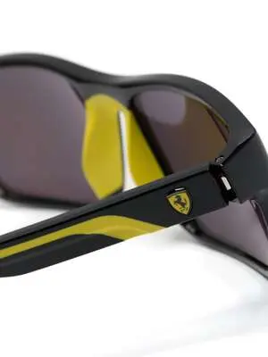 FERRARI Rectangle-frame Mirrored Sunglasses
