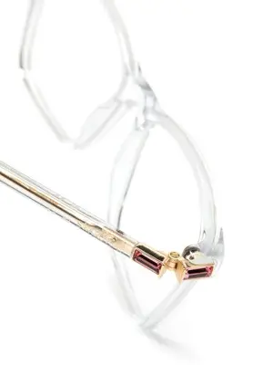 SWAROVSKI Crystal-embellished Square-frame Glasses